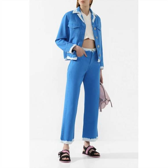 Marni | Jackets & Coats | New Marni Dip Dyed Denim Jacket In Neptune ...